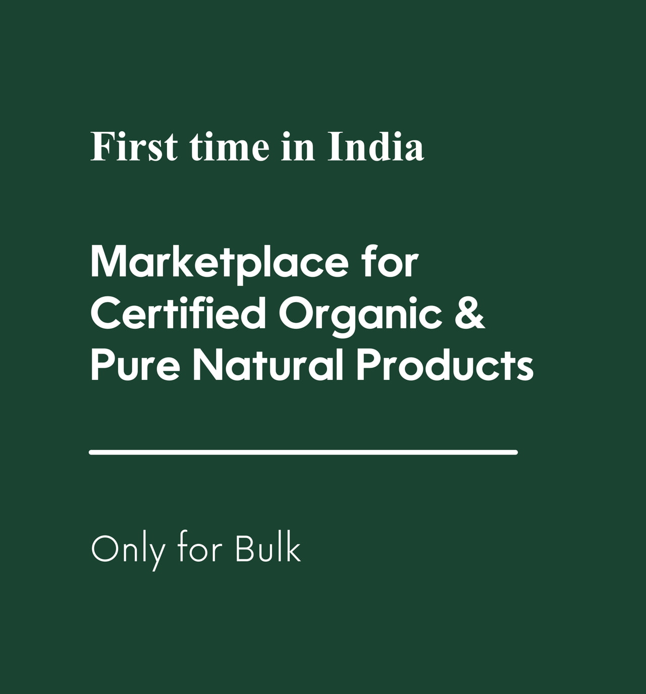India's First Marketplace for Certified Organic and Natural Products in ...